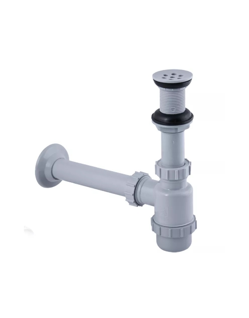 CONJ. SIFON BOTELLA LAVAMANOS + DESAGUE SIN REBOSE GERFOR | COMFER S.A.S